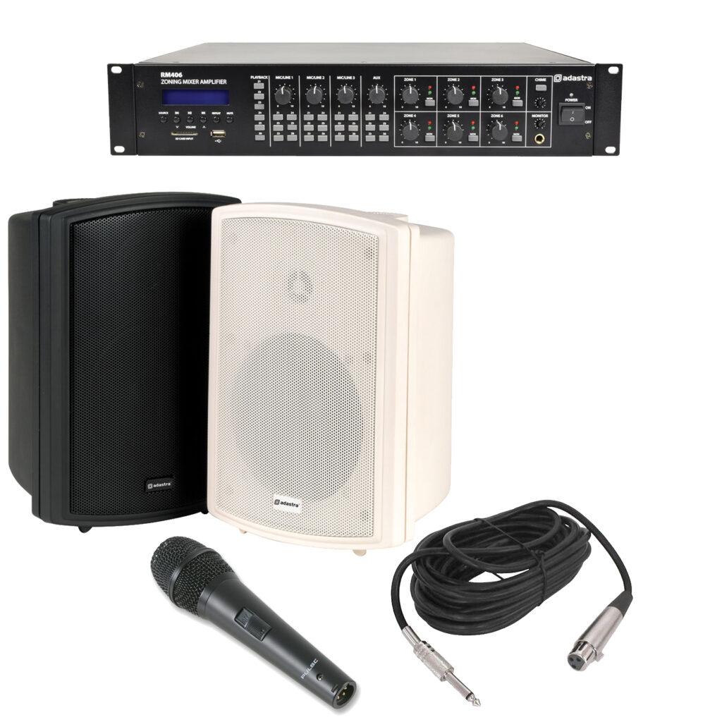 240w 6-Zone Indoor Sound and Music System for Bar and Pub - Sound Services