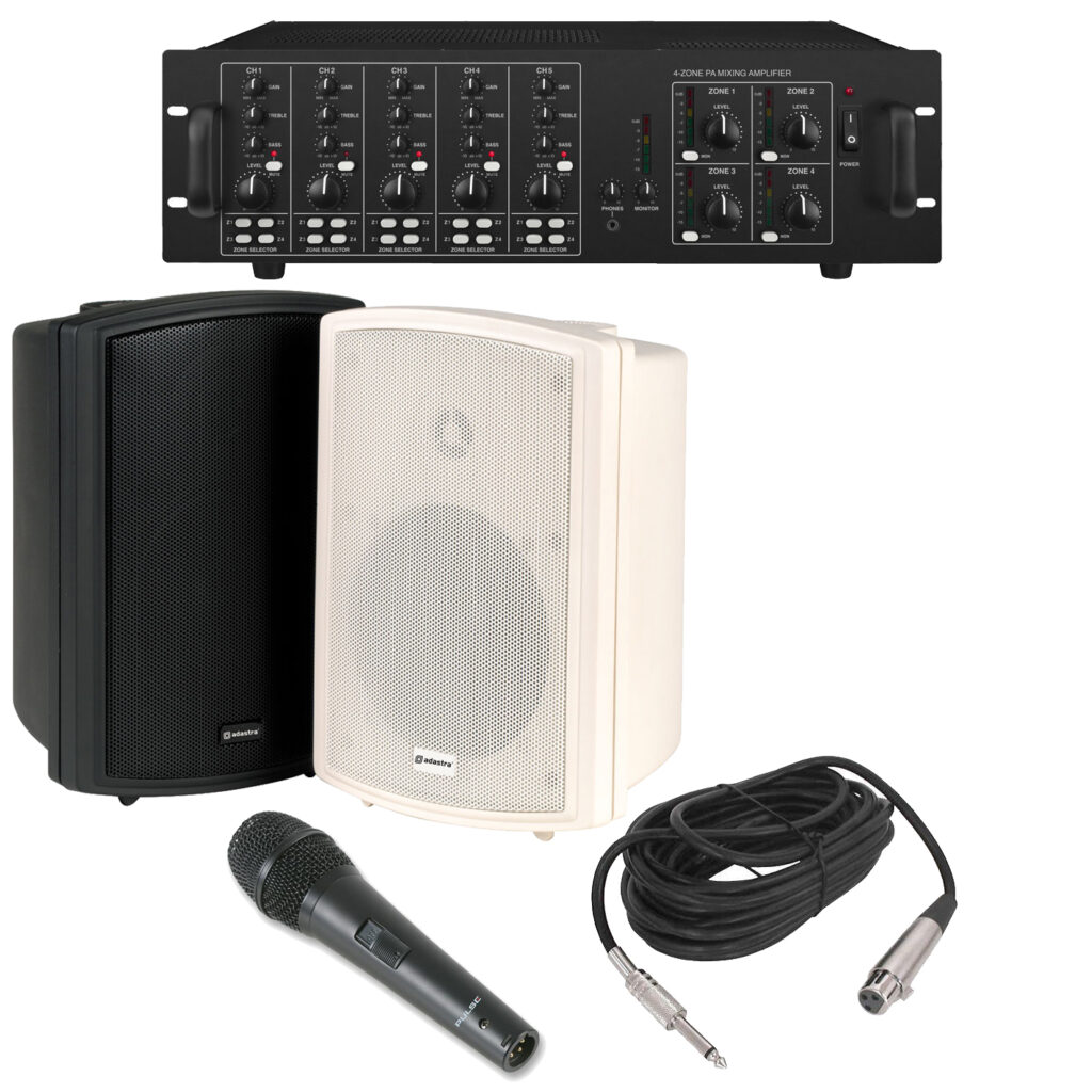 480w 4-Zone Indoor Sound and Music System for Bar and Pub - Sound Services