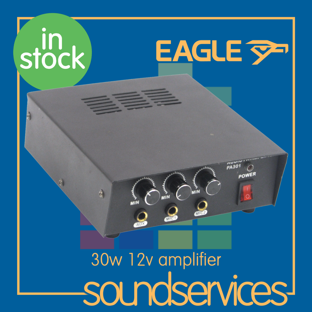 Eagle PA301 12v 30w Vehicle Amplifier - Sound Services