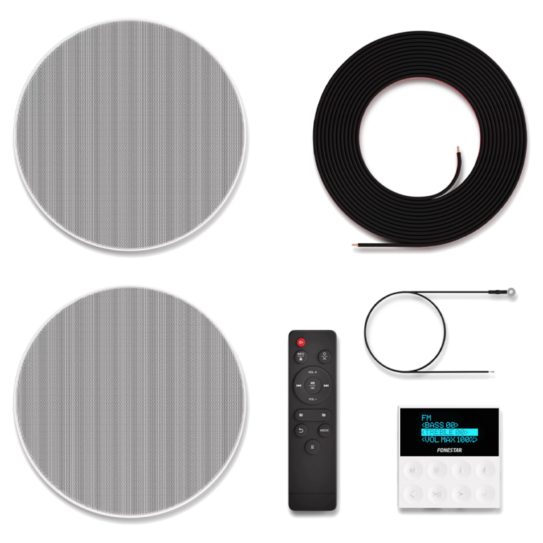 Fonestar KS-WALL In-Wall Stereo Amplifier with Bluetooth and Two ...