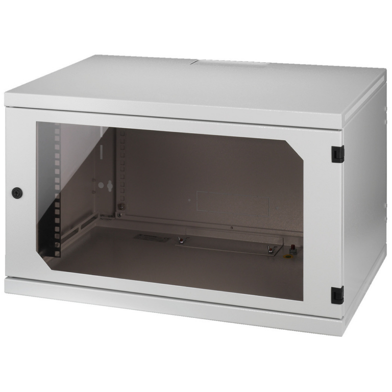 Monacor 6U Wall Mount Rack with Door - Sound Services